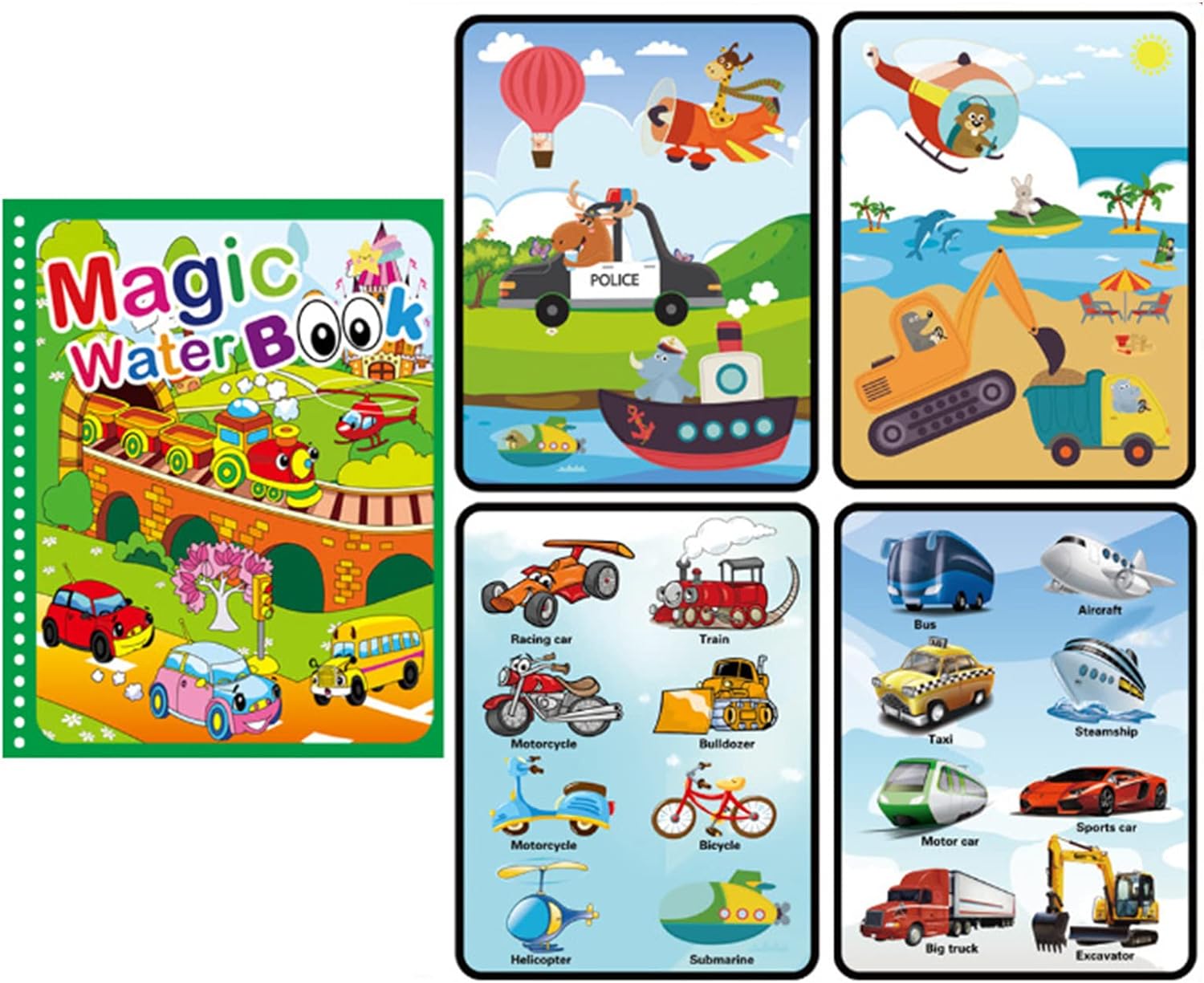 Montessori Water Drawing & Coloring Book – Project Montessori