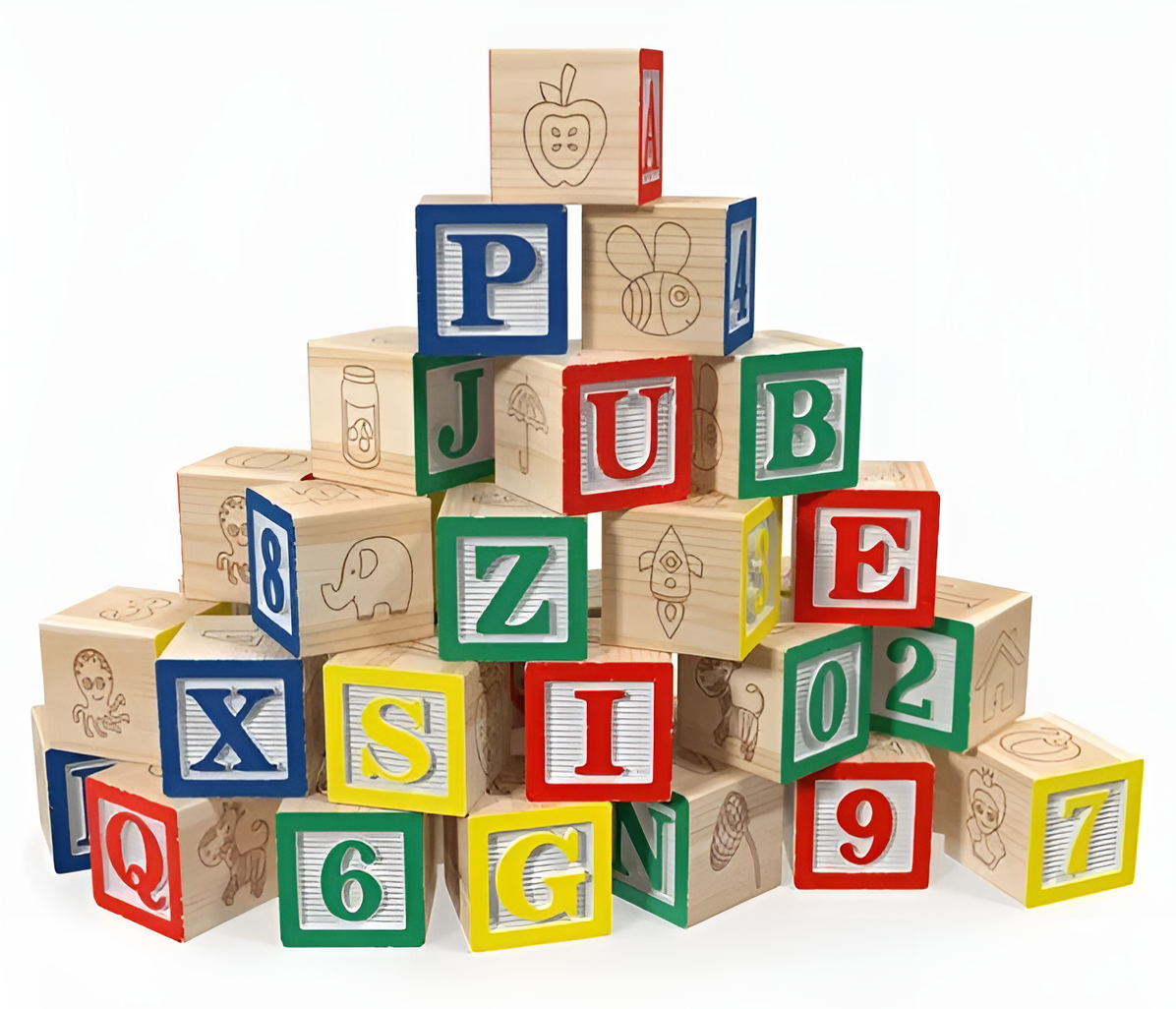 Best Seller: Montessori Wooden ABC Building Blocks – Project Montessori