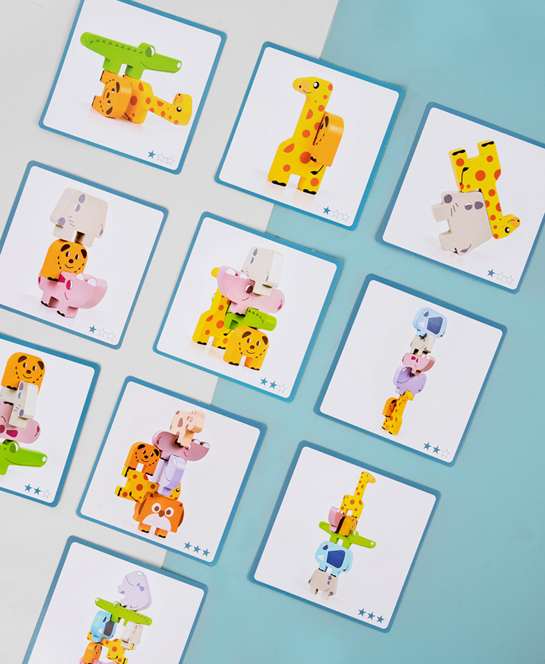 Montessori Animal Stacking Game – Project Montessori