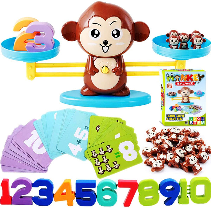 Montessori Monkey Balance Math Game – Project Montessori